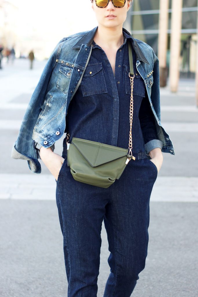 Look combinaison en jean - Blog Mode Lyon Artlex