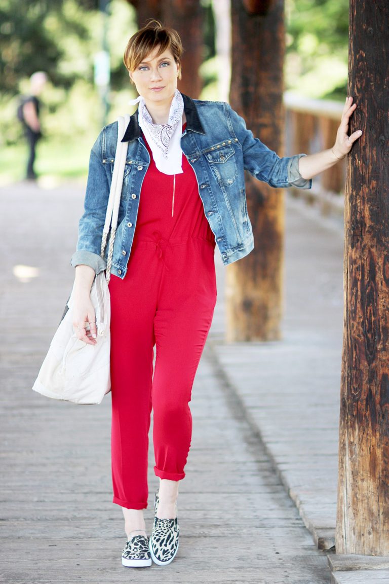 Look combinaison rouge - Blog Mode Lyon Artlex